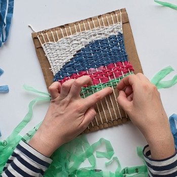 Family how-to: plastic bag weaving | Blog | Royal Academy of Arts