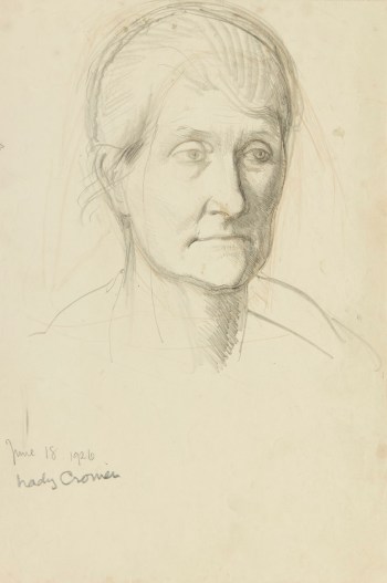 Study of the head of an old lady ('Lady Cromer') | Works of Art | RA ...