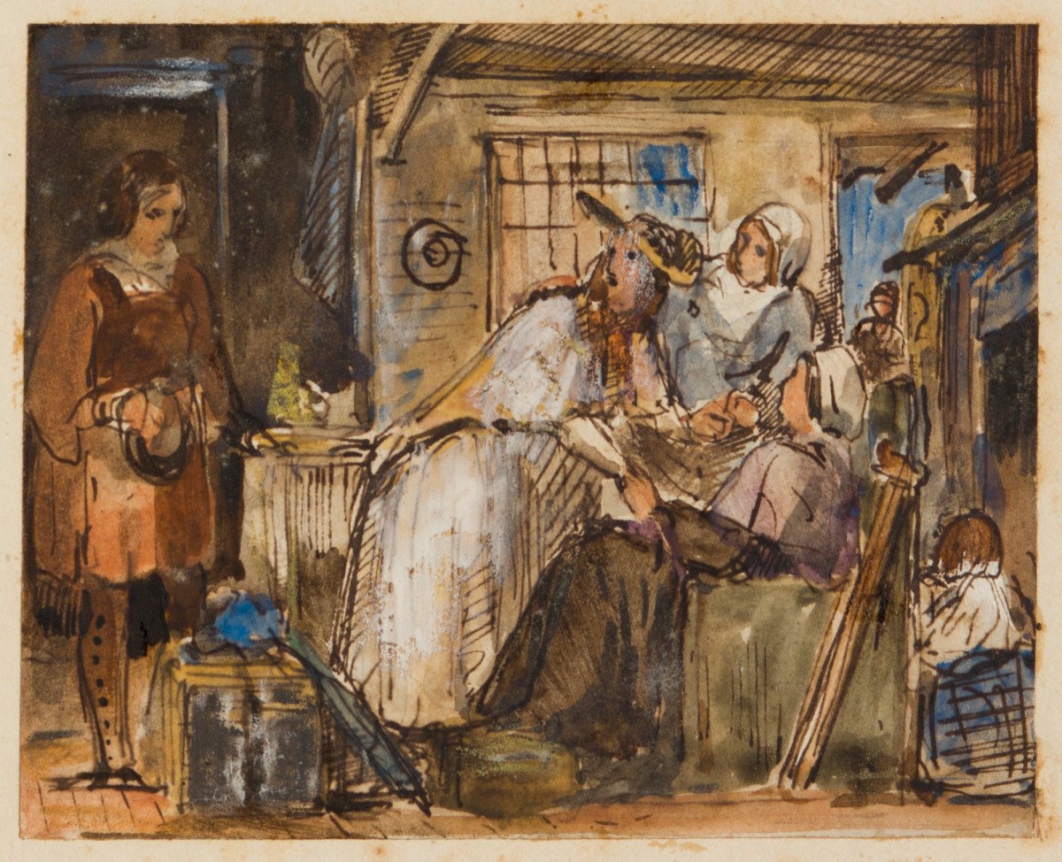 Colour sketch for 'Going to Service' | Works of Art | RA Collection ...