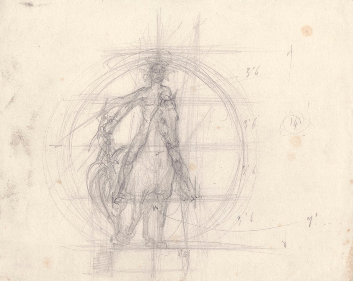 Drawing for 'Kronos' | Works of Art | RA Collection | Royal Academy of Arts