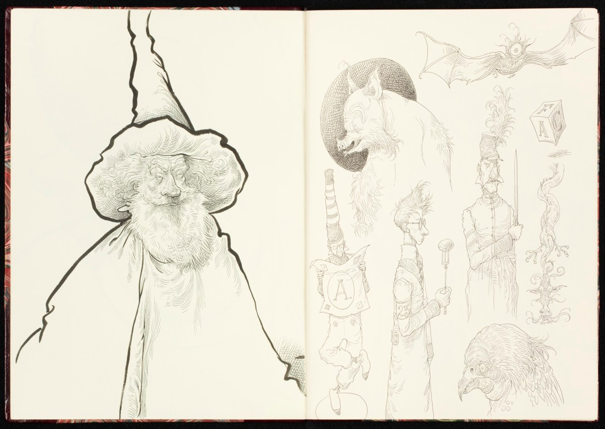 Sketchbook used by Chris Riddell | Works of Art | RA Collection | Royal ...