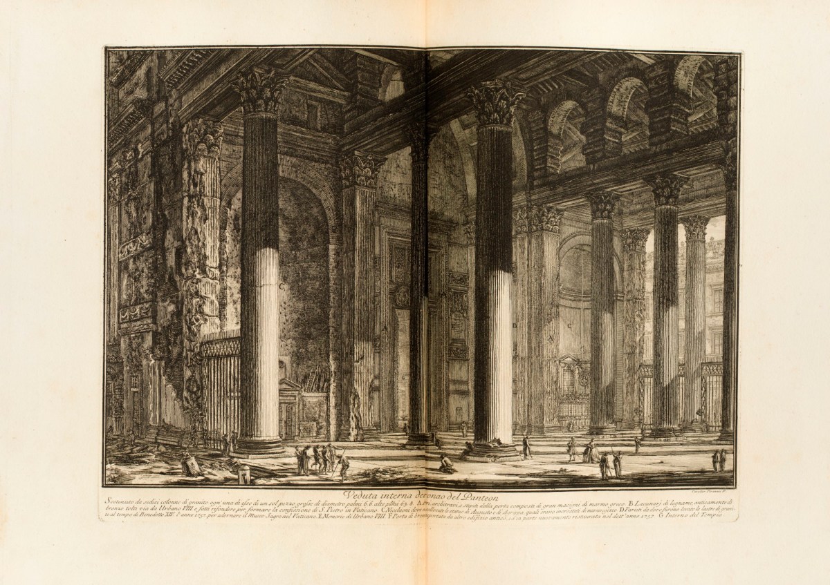 'The Pantheon, interior of the portico.' | Works of Art | RA Collection ...