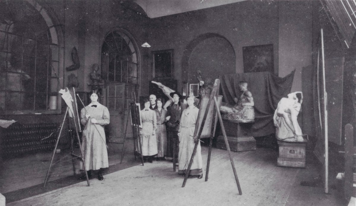 Students at work in the Antique School. | Works of Art | RA Collection ...