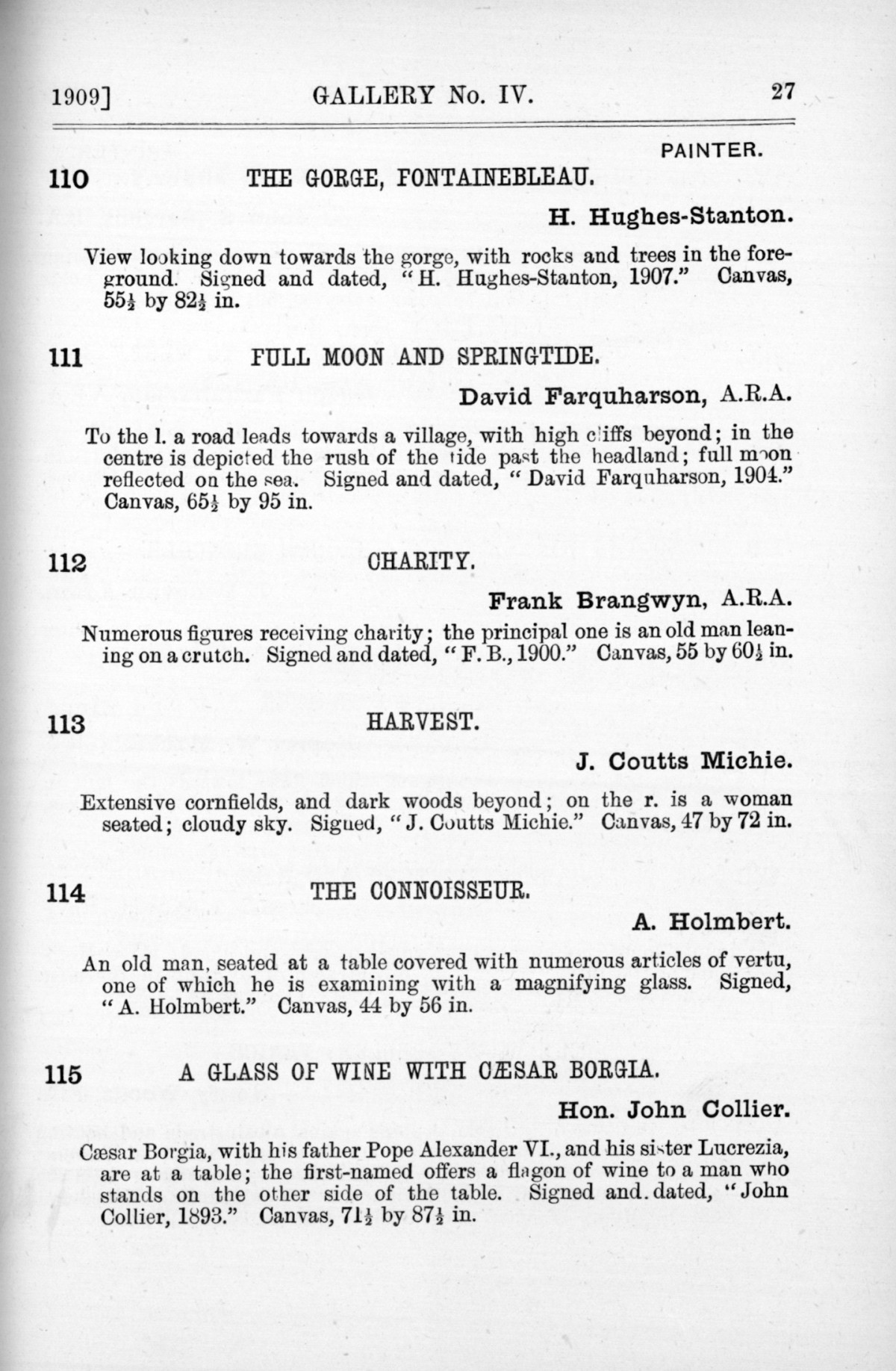 1909 - George McCulloch's collection of modern painting and sculpture ...