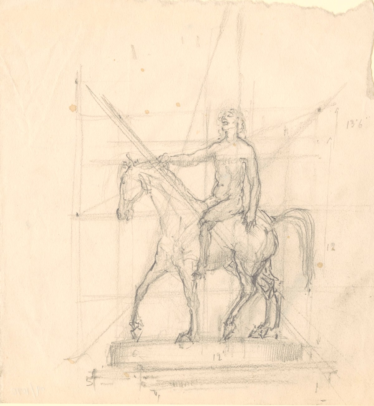 Drawing for 'Kronos' | Works of Art | RA Collection | Royal Academy of Arts