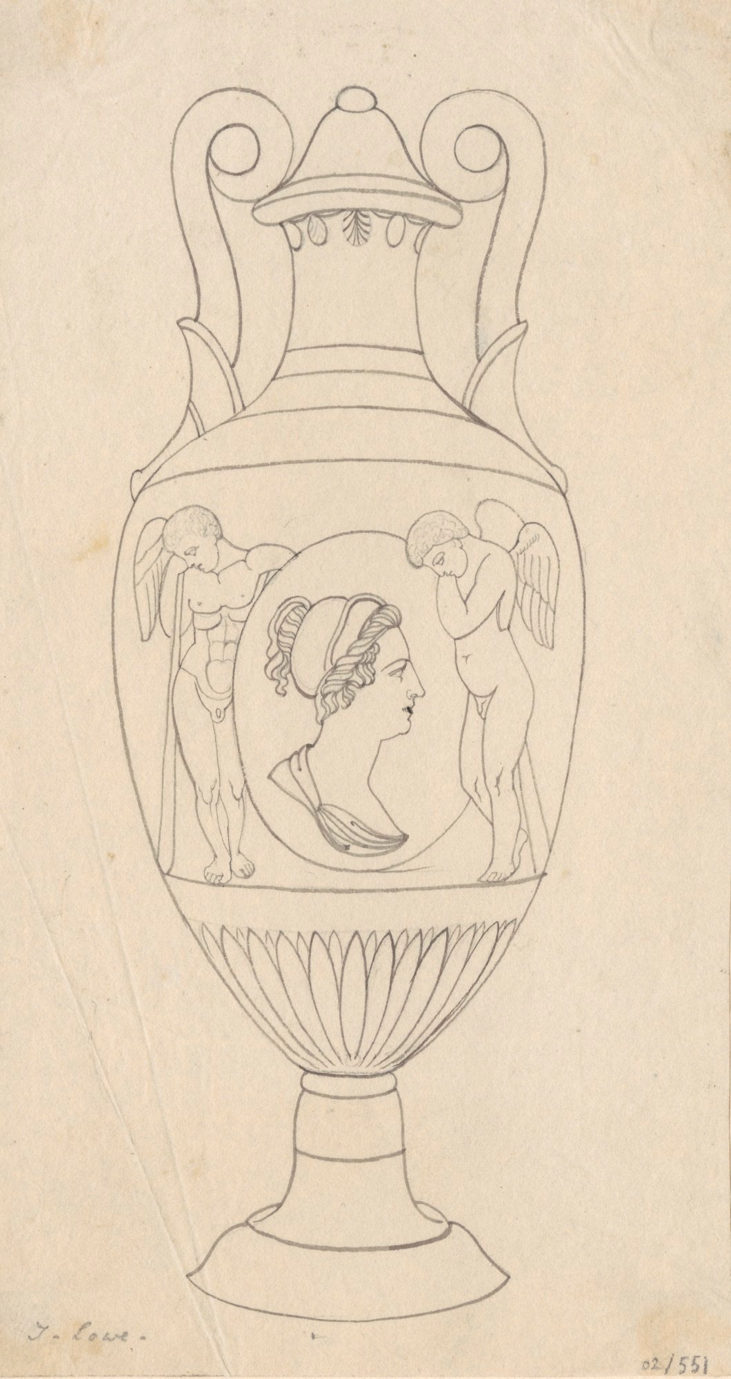 Tracing of a vase | Works of Art | RA Collection | Royal Academy of Arts