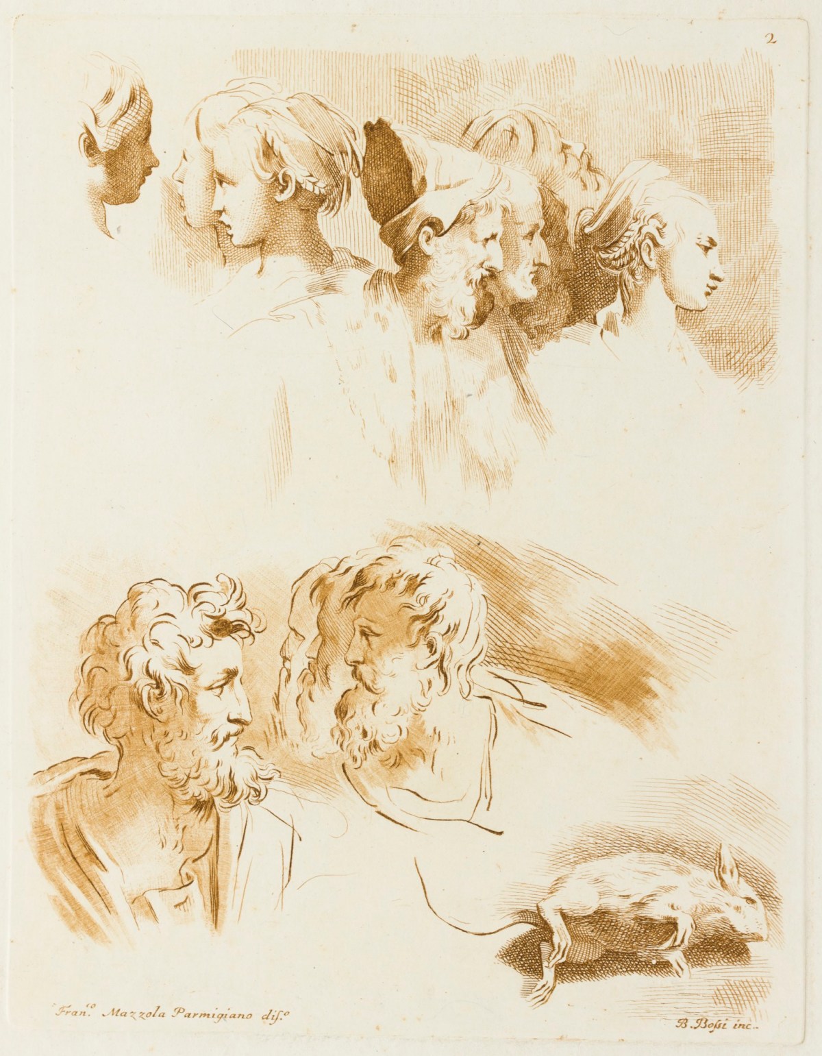 Studies of heads and a dead mouse | Works of Art | RA Collection ...