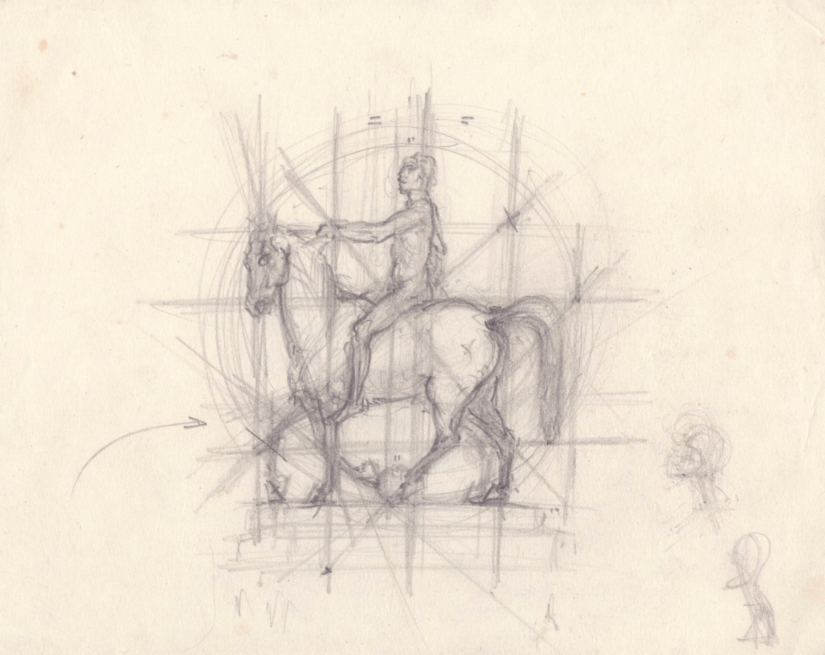 Drawing for 'Kronos', viewed from the left | Works of Art | RA ...