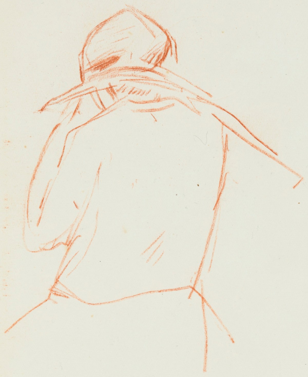 Drawing of the back of a figure | Works of Art | RA Collection | Royal ...