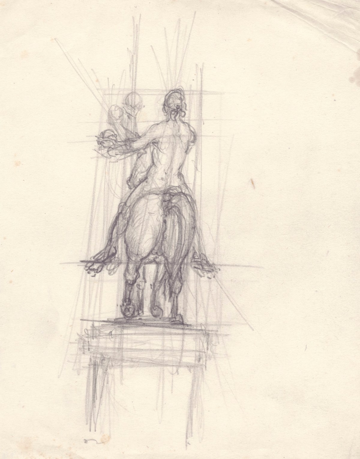 Drawing for 'Kronos' (back view) | Works of Art | RA Collection | Royal ...