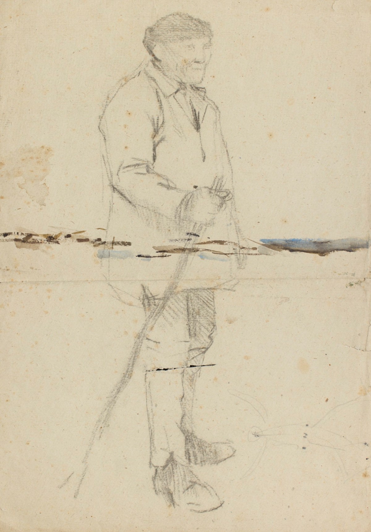 Study of an old man with a stick | Works of Art | RA Collection | Royal ...