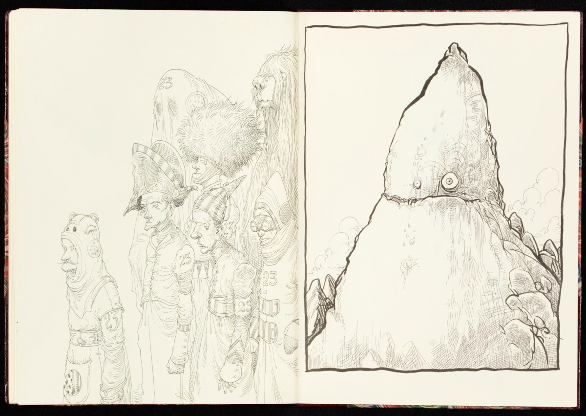 Sketchbook used by Chris Riddell | Works of Art | RA Collection | Royal ...