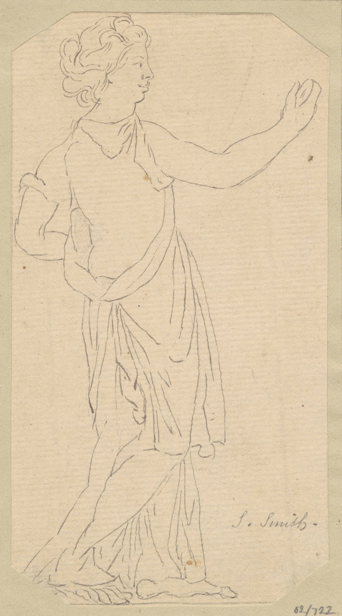 A standing figure in classical drapery | Works of Art | RA Collection ...