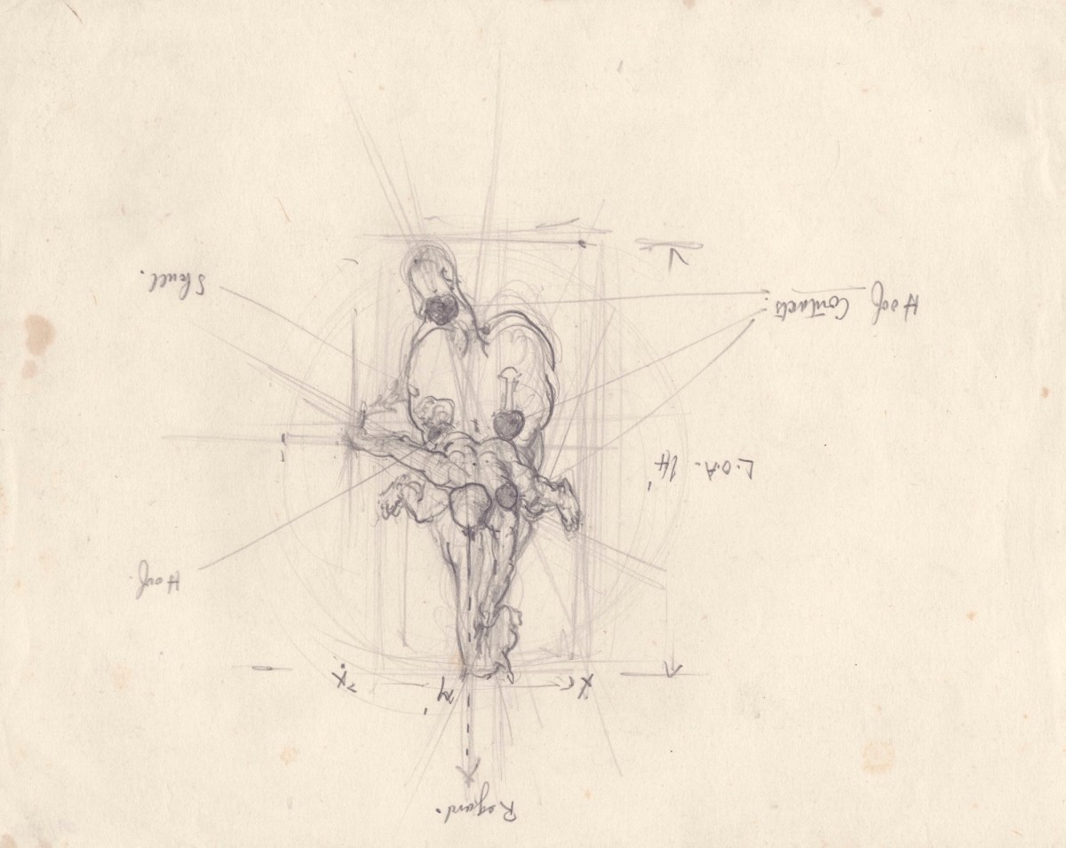 Drawing for 'Kronos' (viewed from above) | Works of Art | RA Collection ...