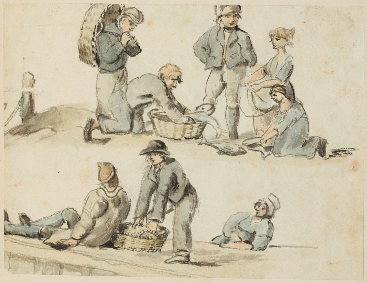 Figures from Pyne's Rustic Figures | Works of Art | RA Collection ...