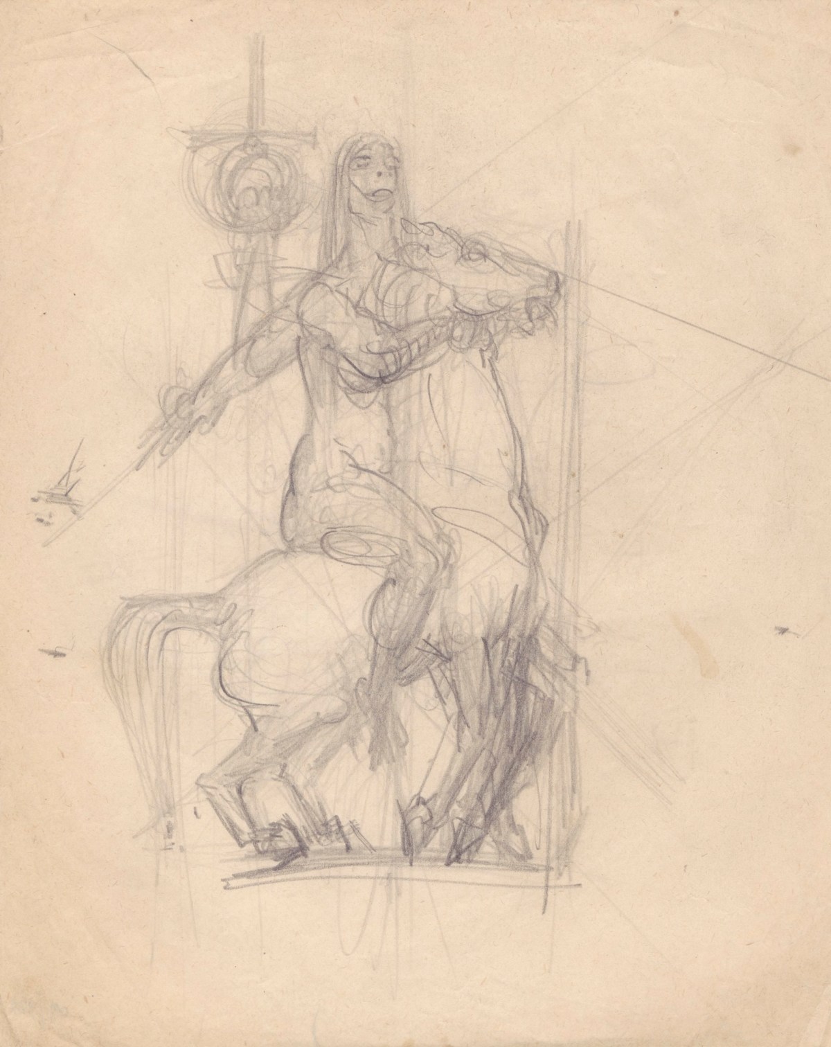 Drawing for 'Kronos' | Works of Art | RA Collection | Royal Academy of Arts