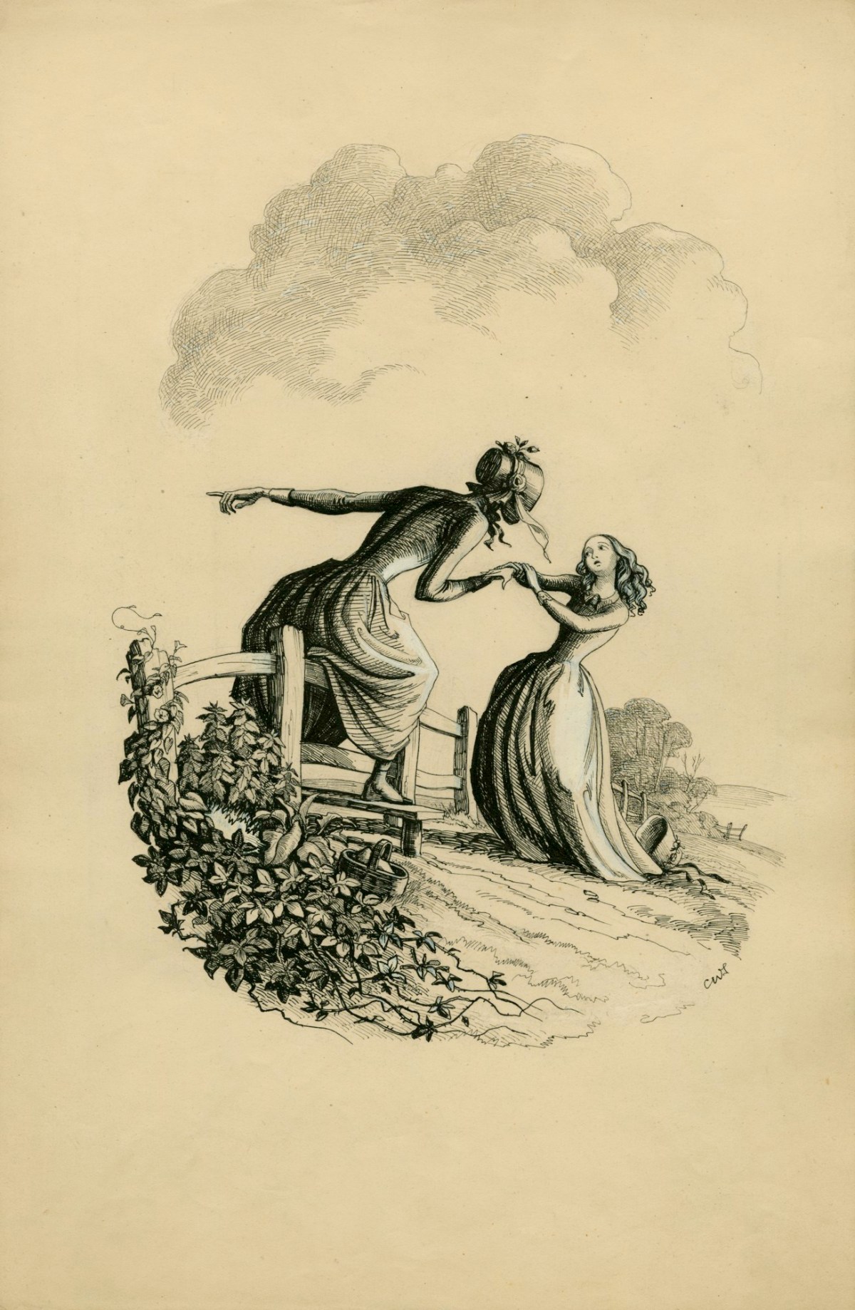 She Had Gripped My Arm Very Fiercely In Her Great Bony Hand Illustration For Chapter 15 Of