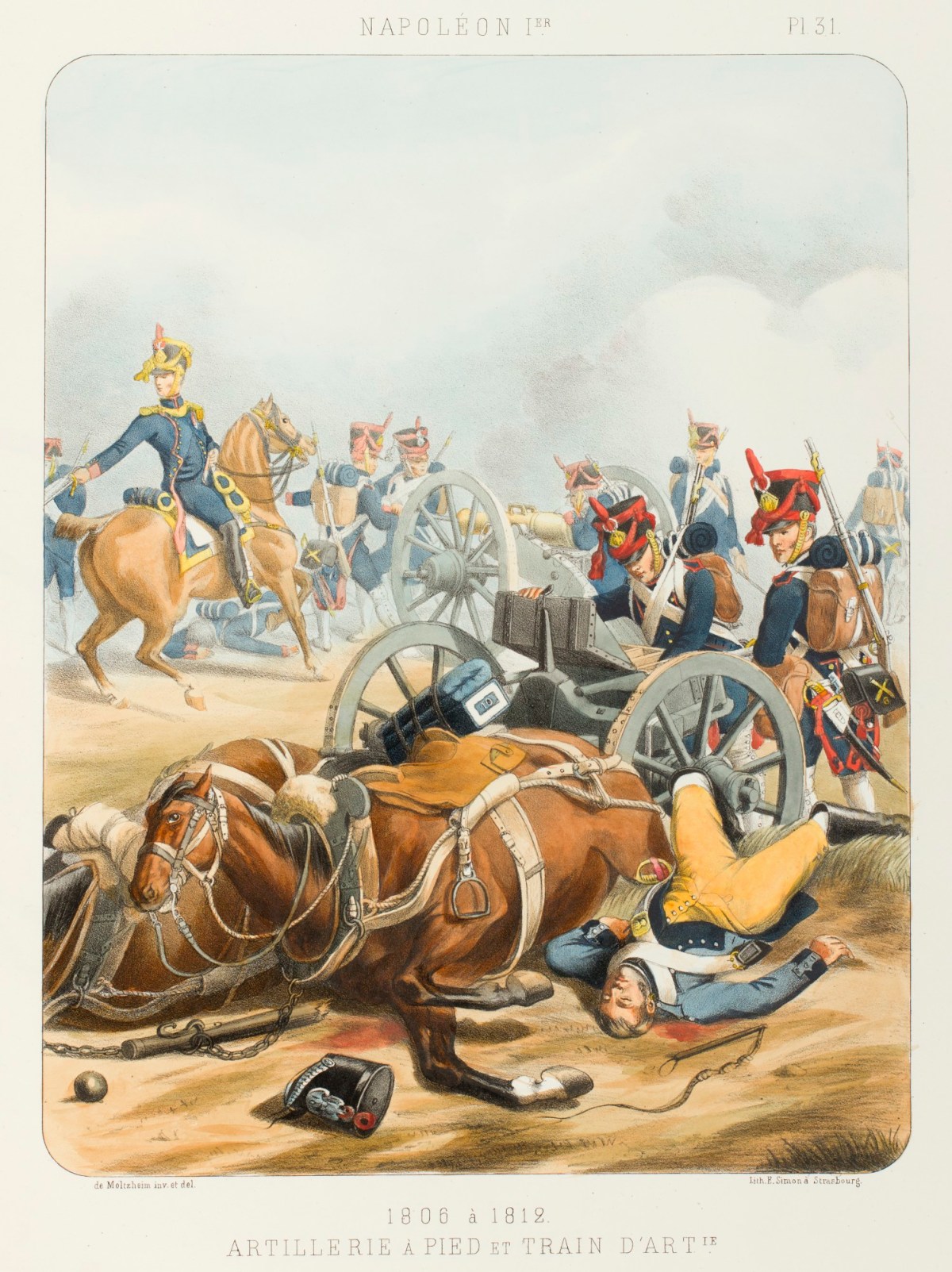 Artillery infantry and artillery train (1806-12) | Works of Art | RA ...