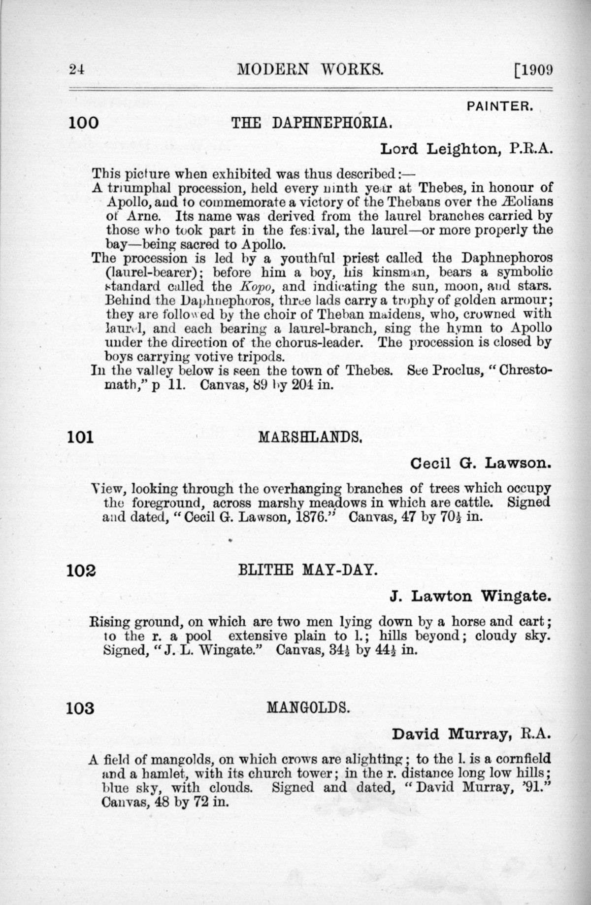 1909 - George McCulloch's collection of modern painting and sculpture ...