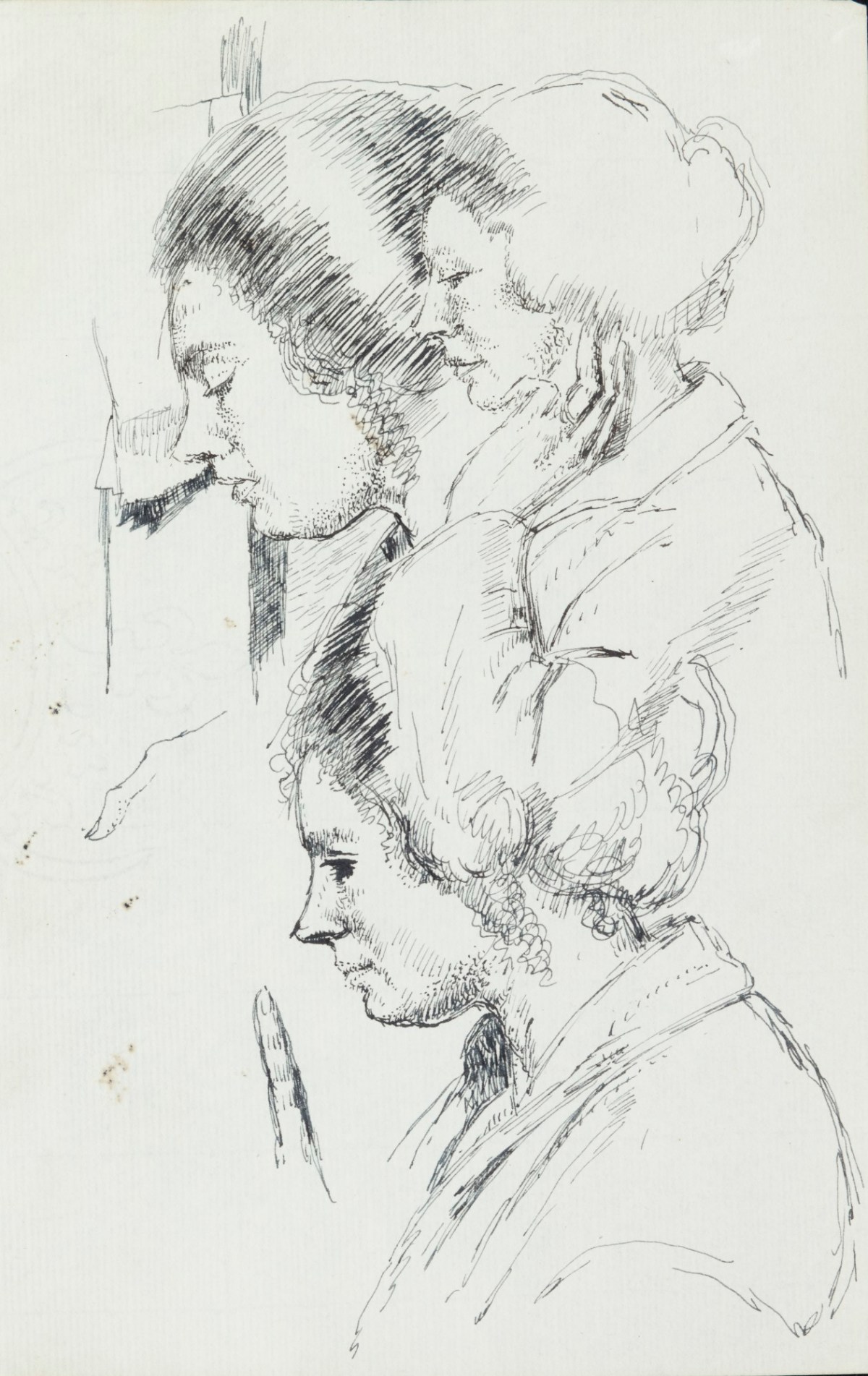 Three side profile studies of Dorothy Hutton | Works of Art | RA ...