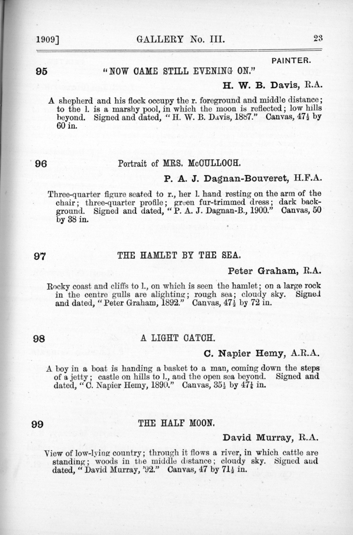 1909 - George McCulloch's collection of modern painting and sculpture ...