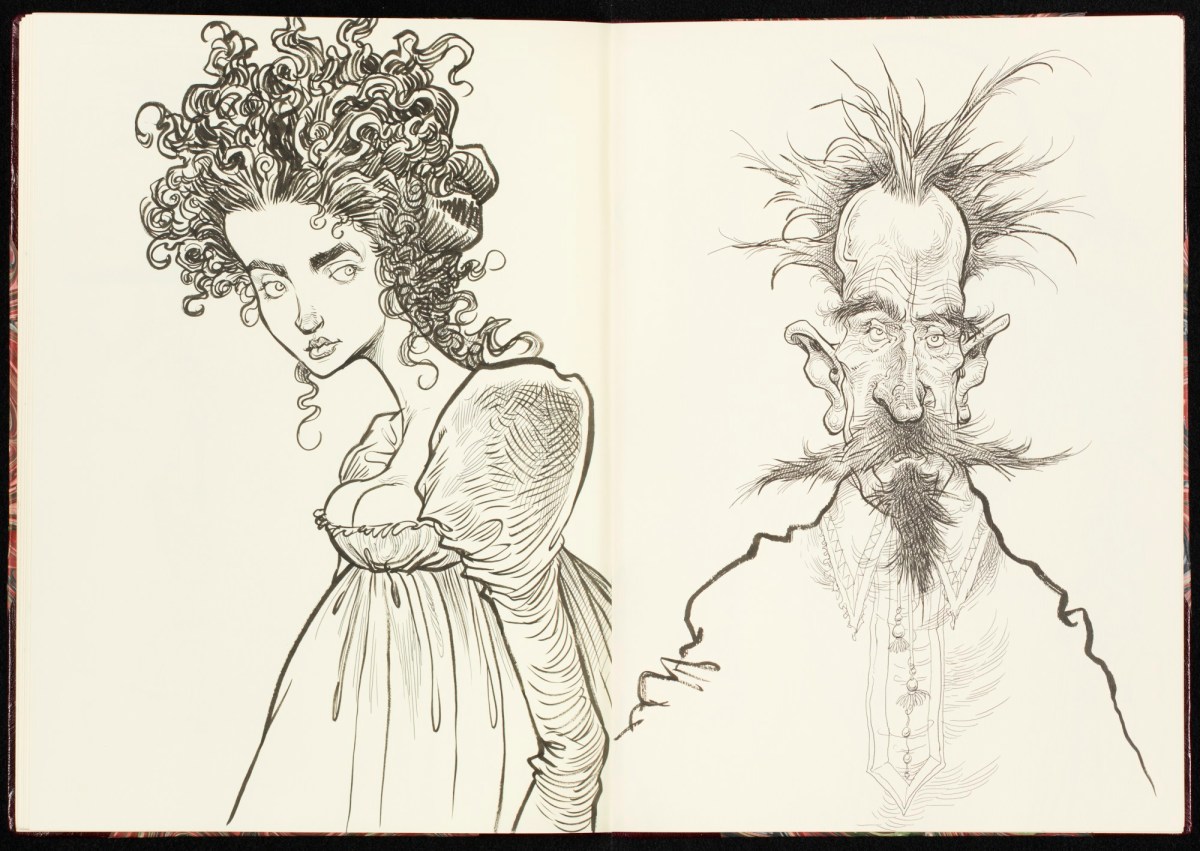 Sketchbook used by Chris Riddell | Works of Art | RA Collection | Royal ...