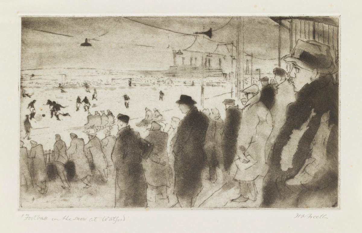 Football in the snow at Watford | Works of Art | RA Collection | Royal ...
