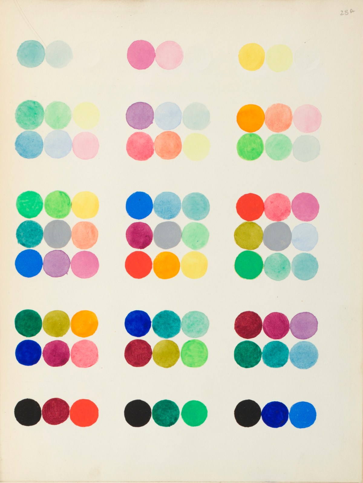 Coloured Plate representing sections at right angles with the secondary ...