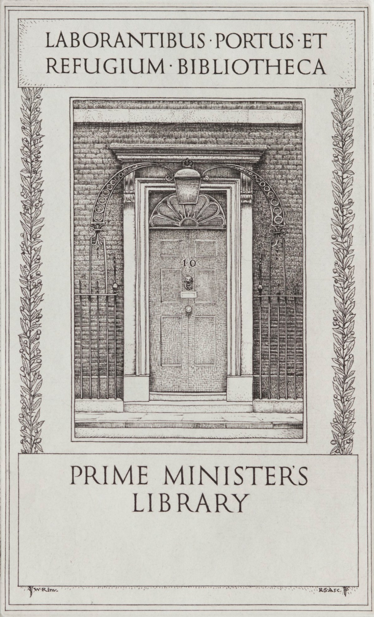 Prime Minister's Library bookplate | Works of Art | RA Collection ...