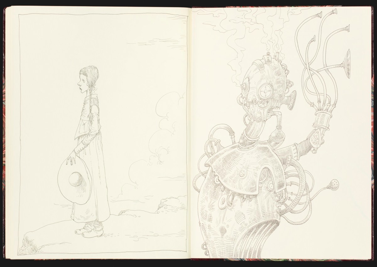 Sketchbook used by Chris Riddell | Works of Art | RA Collection | Royal ...