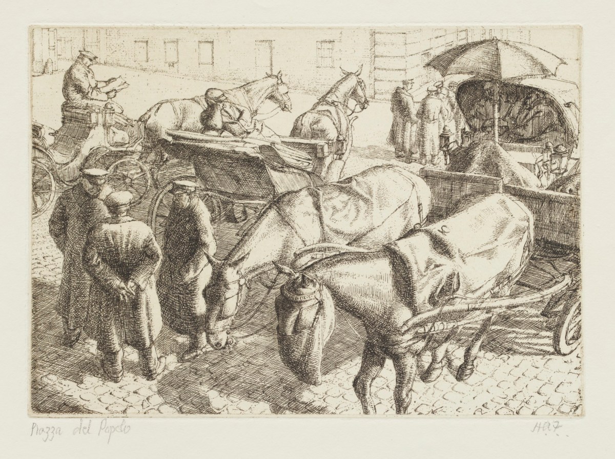 Piazza del Popolo | Works of Art | RA Collection | Royal Academy of Arts