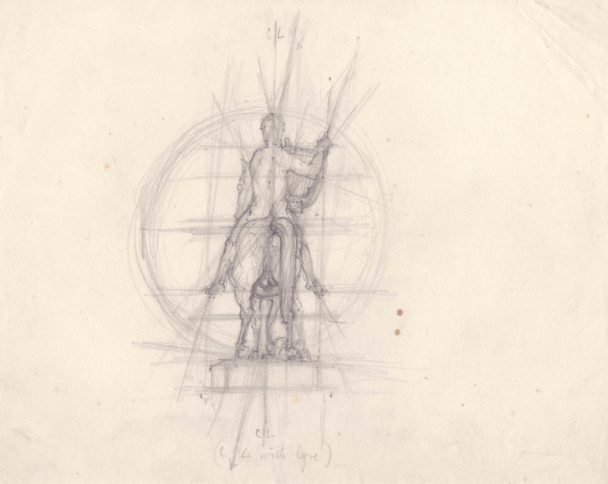 Drawing for 'Kronos' (back view) | Works of Art | RA Collection | Royal ...