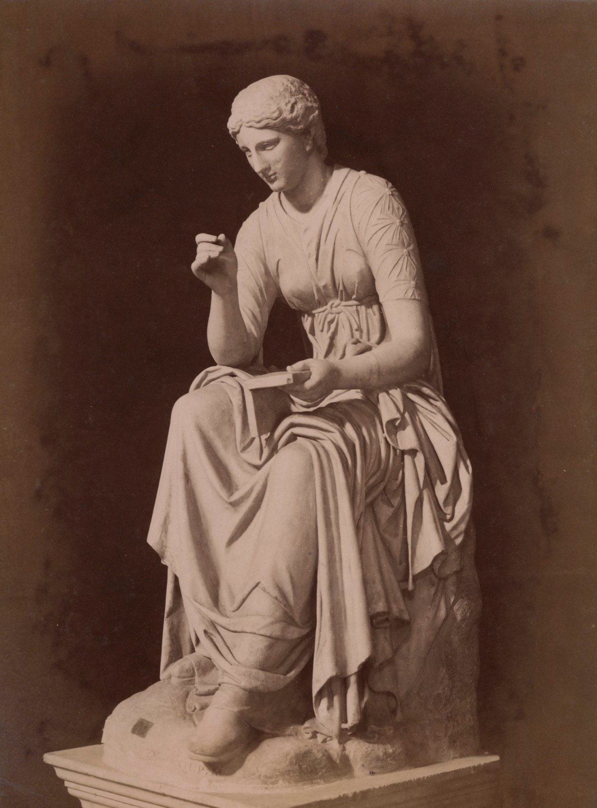 Photograph of the seated figure of Calliope | Works of Art | RA ...