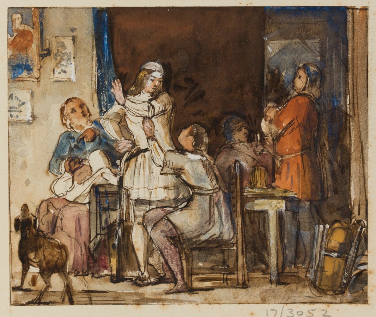 Compositional drawing for The Deserter's Home | Works of Art | RA ...