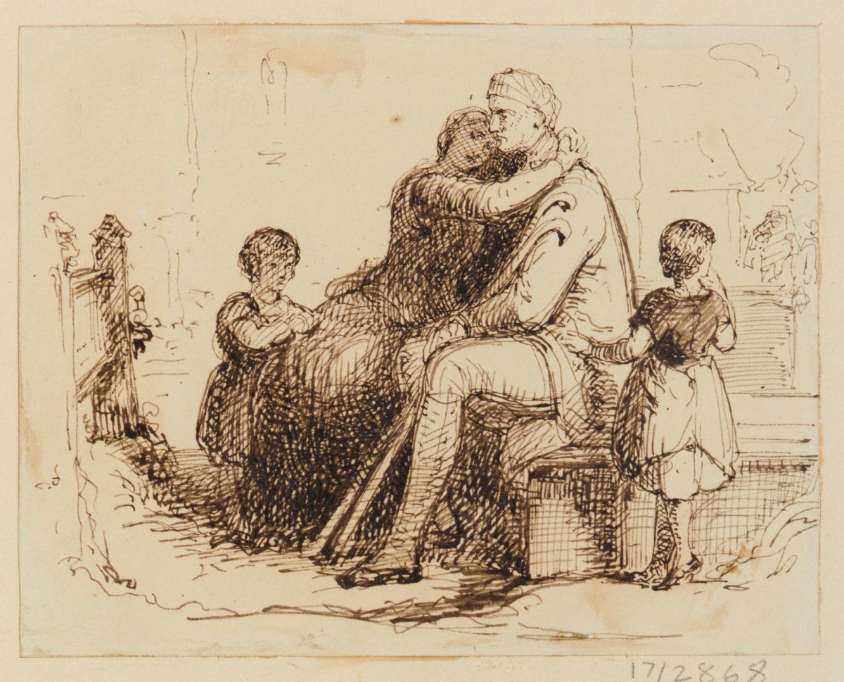 Compositional study for The Wounded Man | Works of Art | RA Collection ...