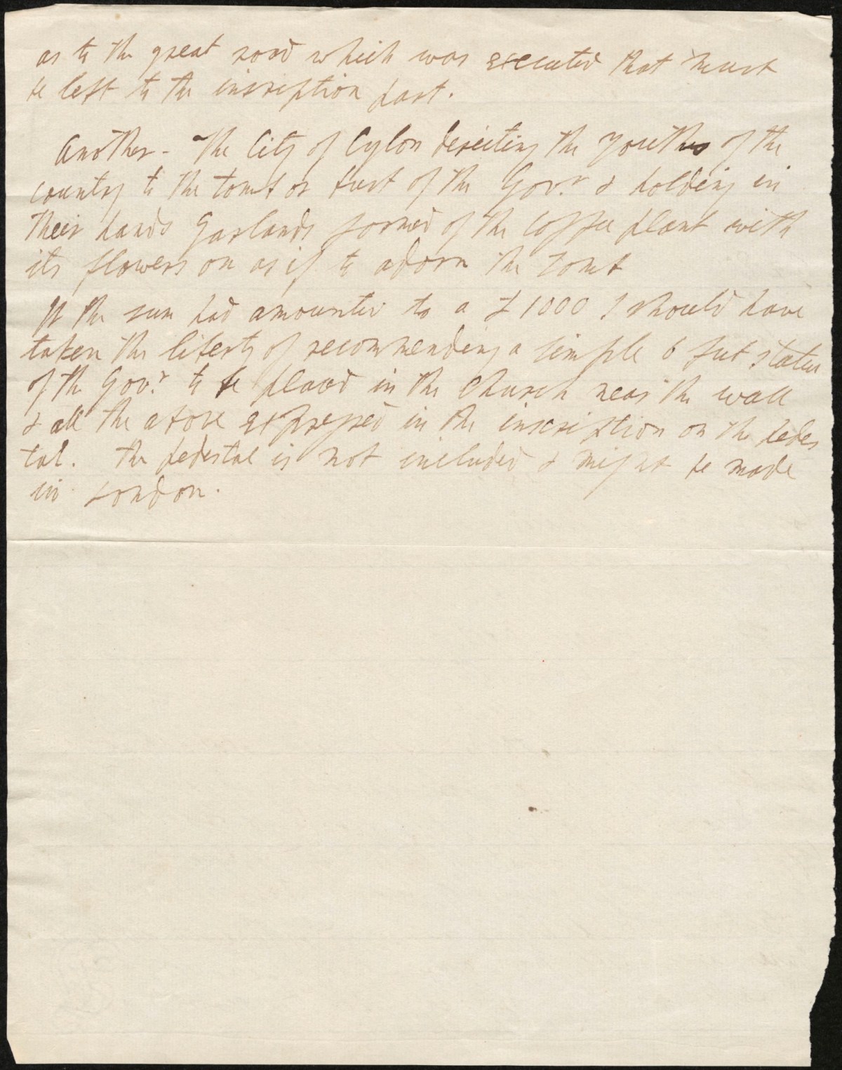 [John Gibson], Rome, to J. W. Lyon Winder | Archives | RA Collection ...