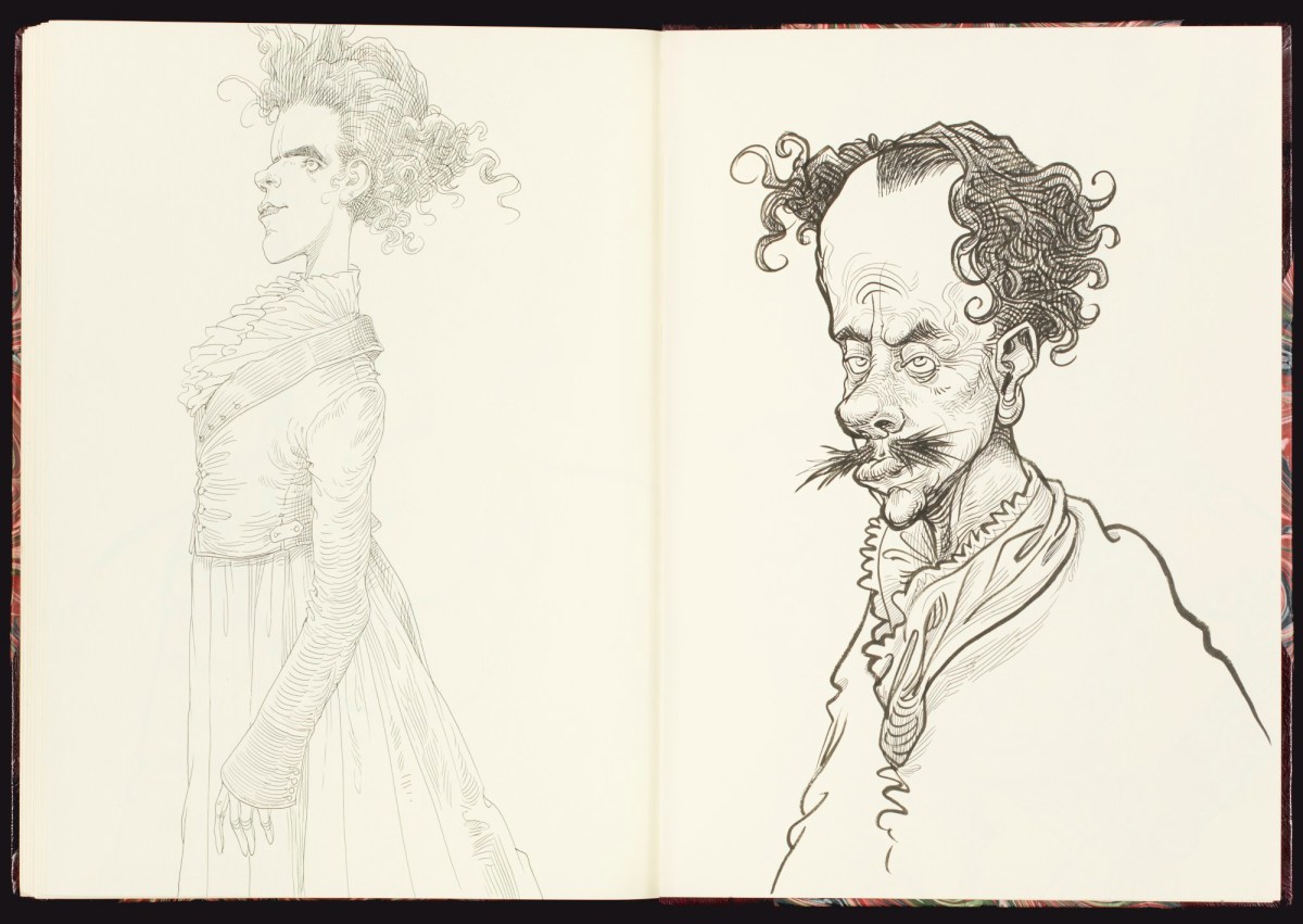 Sketchbook used by Chris Riddell | Works of Art | RA Collection | Royal ...