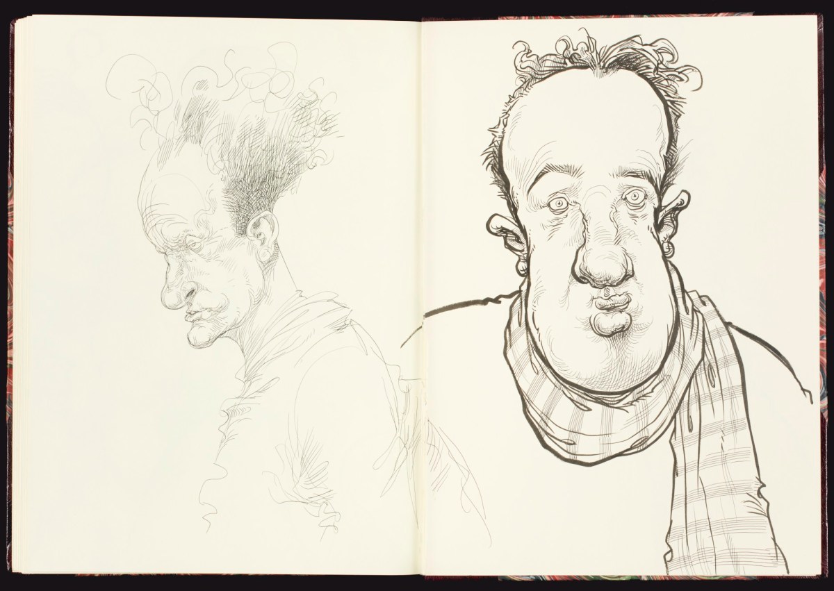 Sketchbook used by Chris Riddell | Works of Art | RA Collection | Royal ...