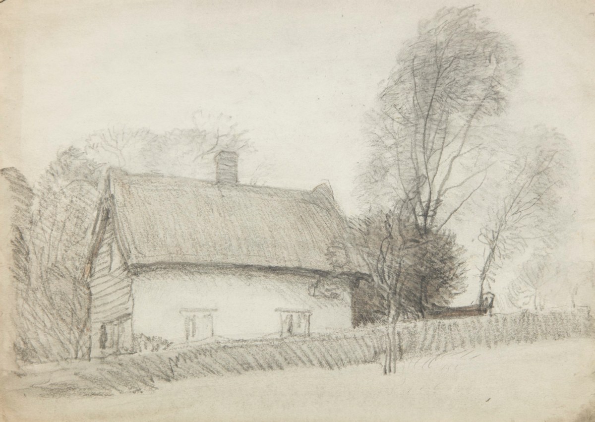 Study of a thatched cottage | Works of Art | RA Collection | Royal ...