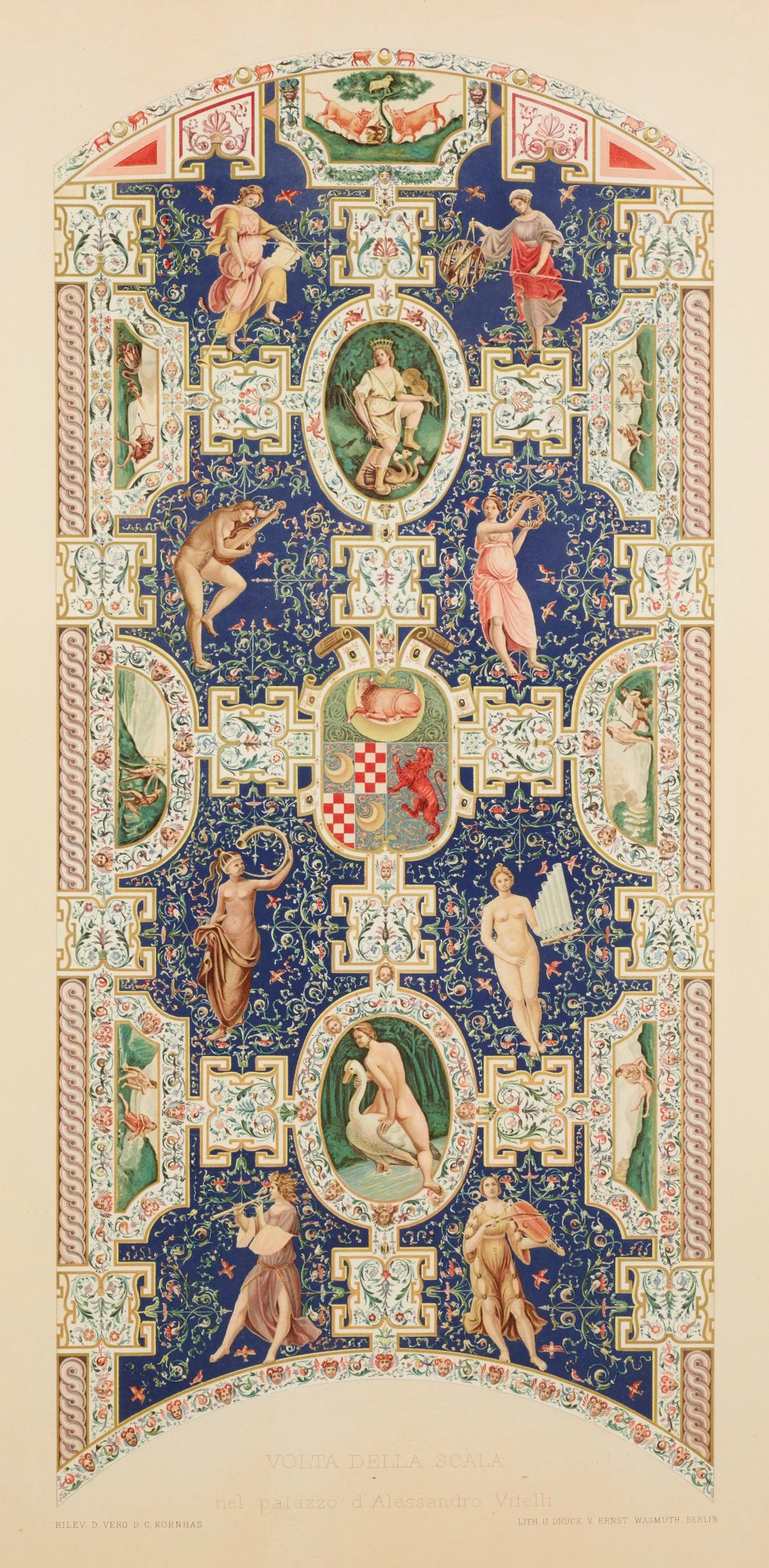 'Volta della scala nel Palazzo d'Alessandro Vitelli.' | Works of Art ...
