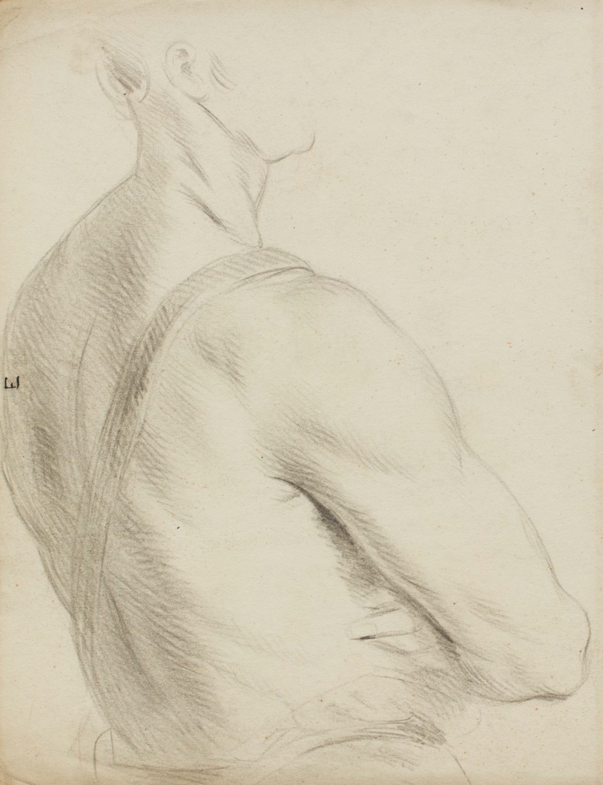 Half-length male figure viewed from the side | Works of Art | RA ...