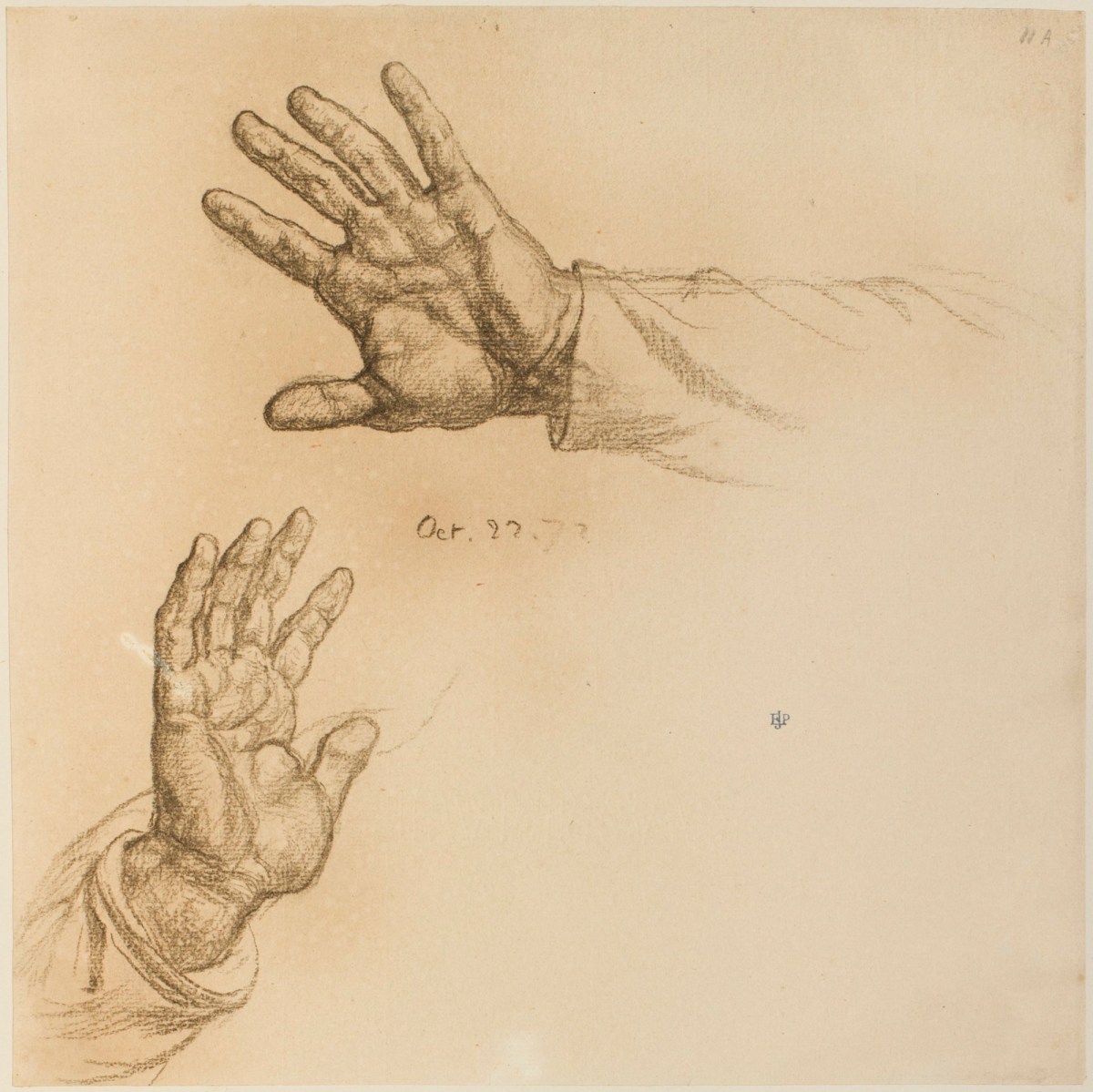 Study for the hands of the High Priest in 'The Trial of St. Stephen ...