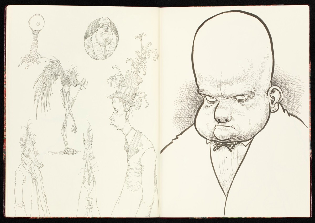 Sketchbook used by Chris Riddell | Works of Art | RA Collection | Royal ...