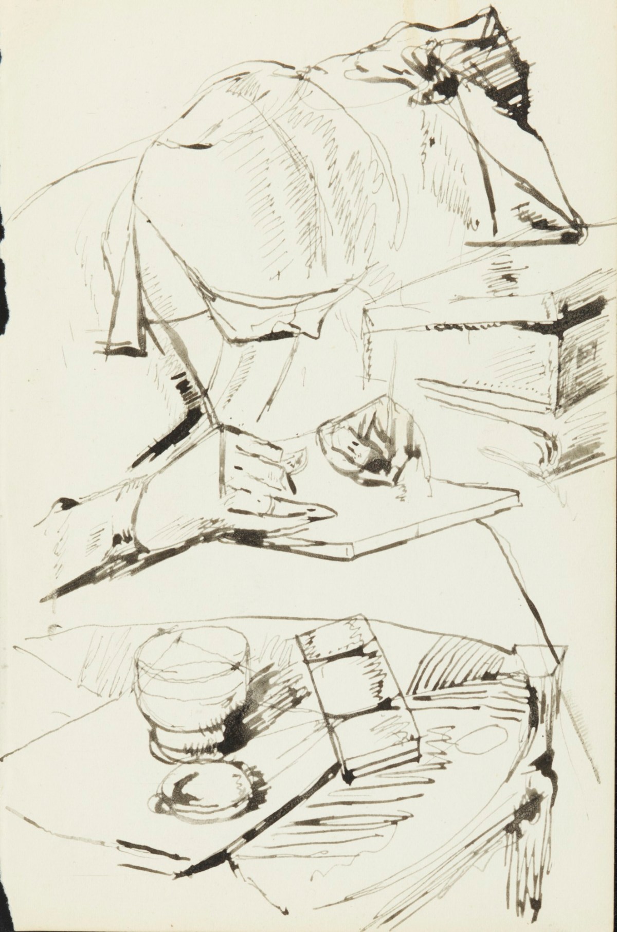 Study of a figure writing | Works of Art | RA Collection | Royal ...