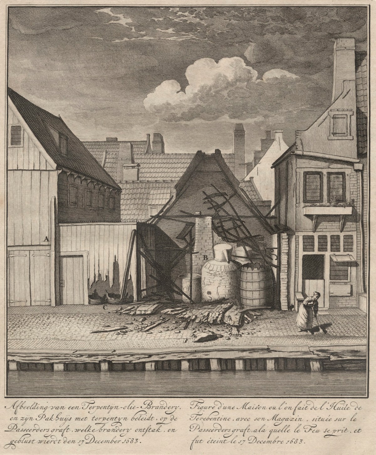 The effects of a fire at a turpentine distillery on the Passeerders ...