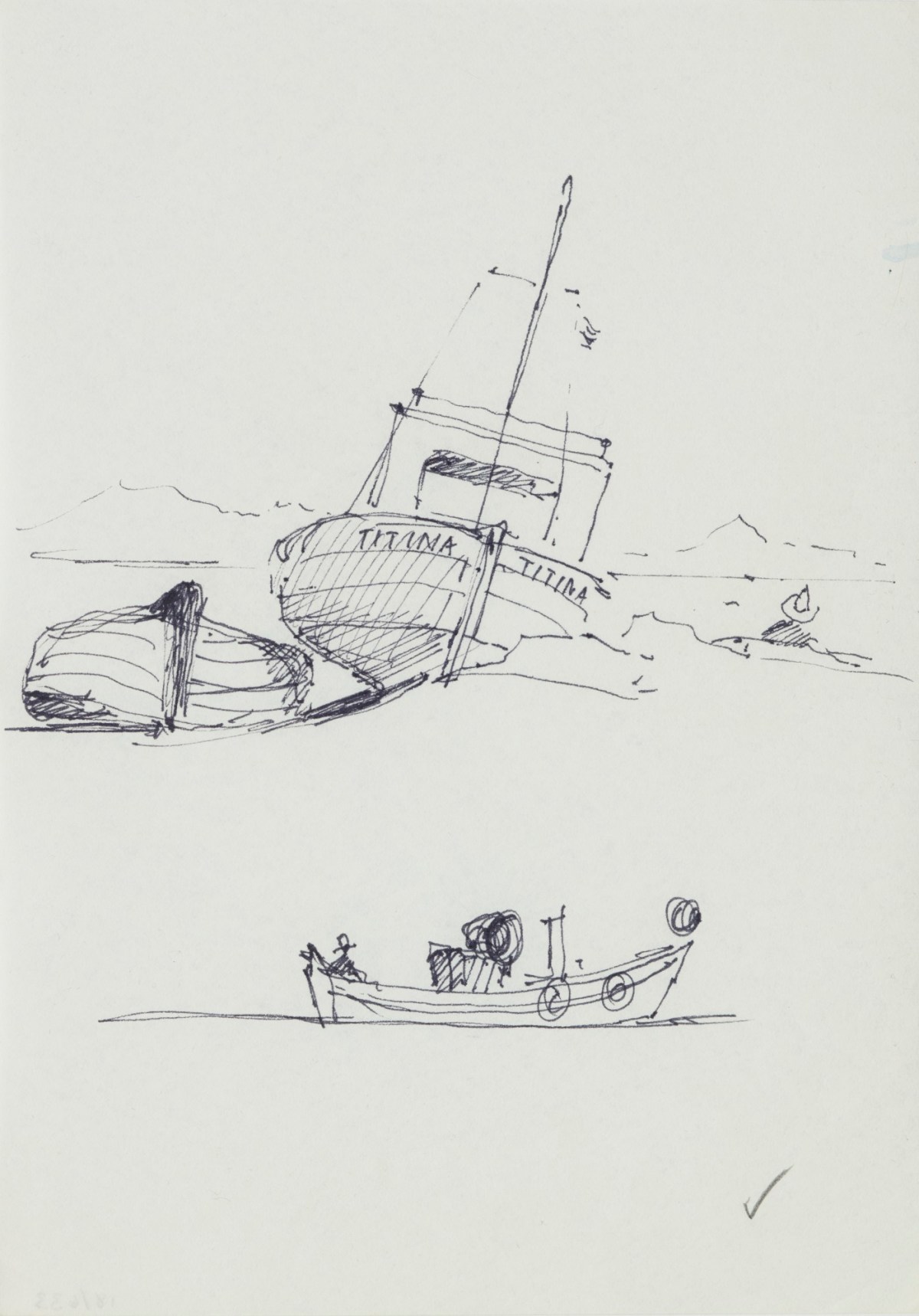 Drawing of a boat | Works of Art | RA Collection | Royal Academy of Arts