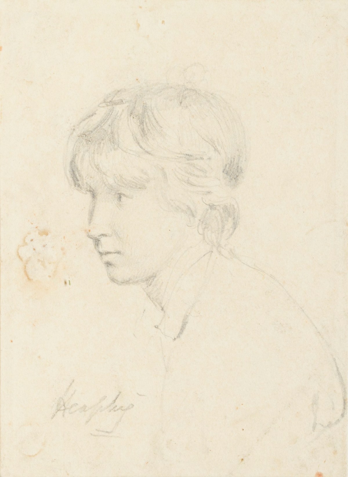 Head and shoulders of a boy in profile | Works of Art | RA Collection ...