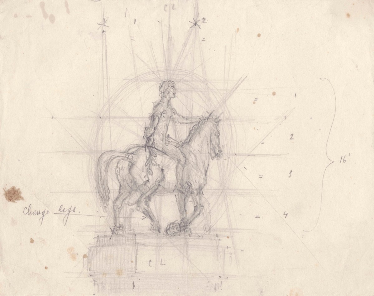 Drawing for 'Kronos' | Works of Art | RA Collection | Royal Academy of Arts