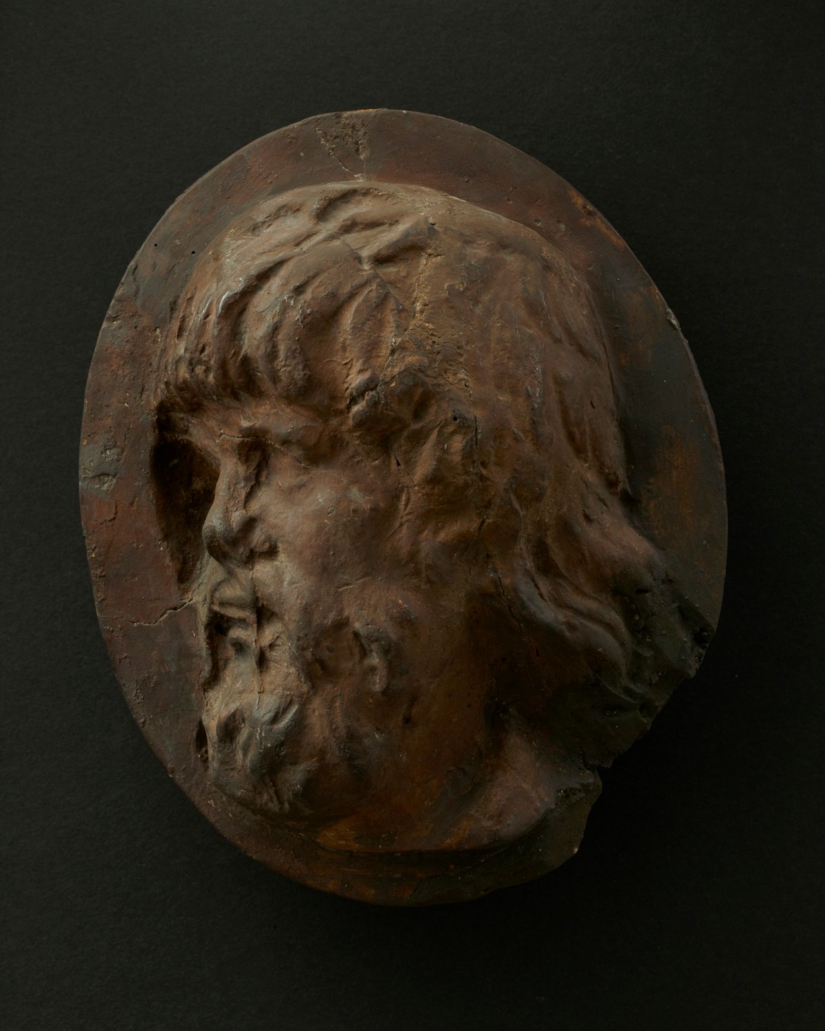 Cast of head of Dacian with long flowing hair and beard | Works of Art ...