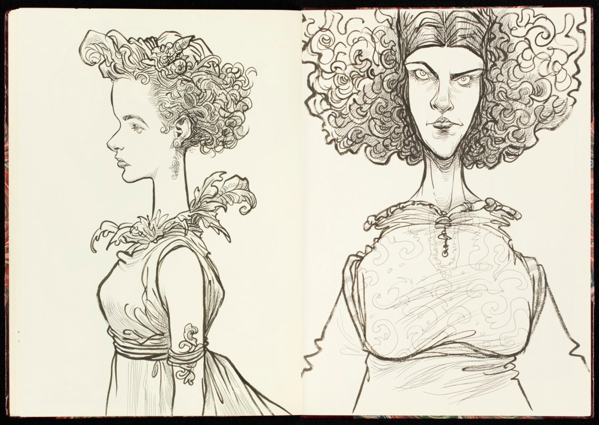 Sketchbook used by Chris Riddell | Works of Art | RA Collection | Royal ...